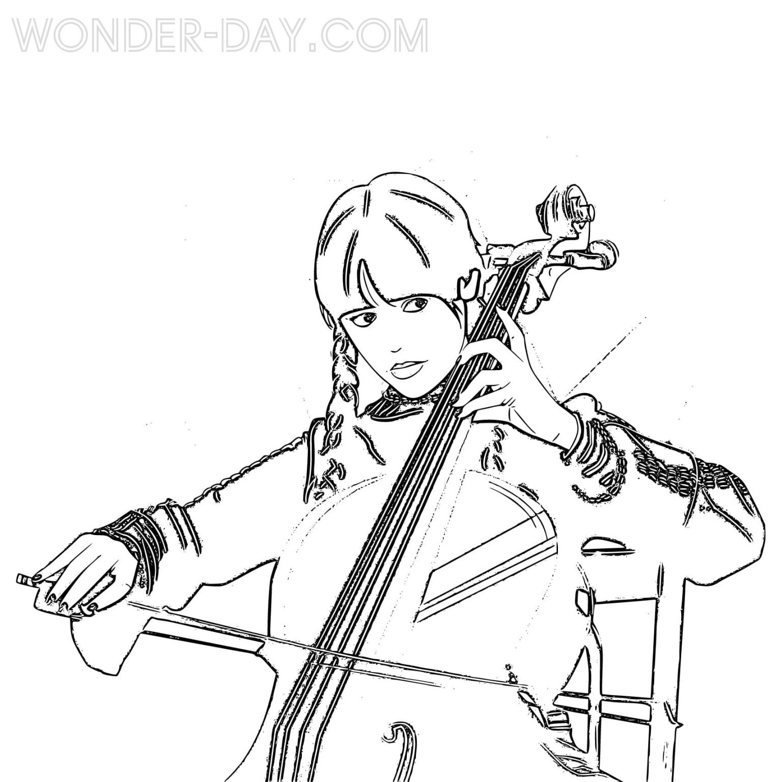 Wednesday Addams Coloring Pages | 22 Coloring Pages