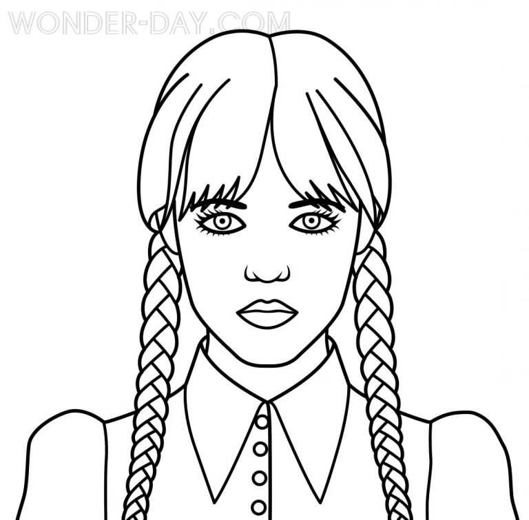 Wednesday Addams Coloring Pages | 22 Coloring Pages