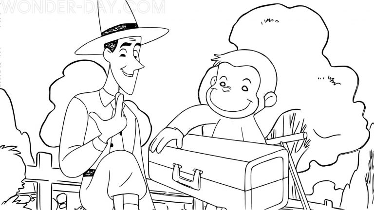 Curious George coloring pages | 50 Free coloring pages