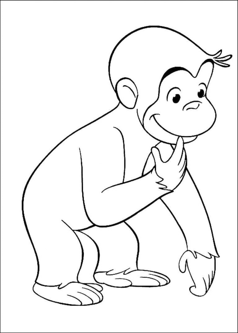 Curious George coloring pages | 50 Free coloring pages