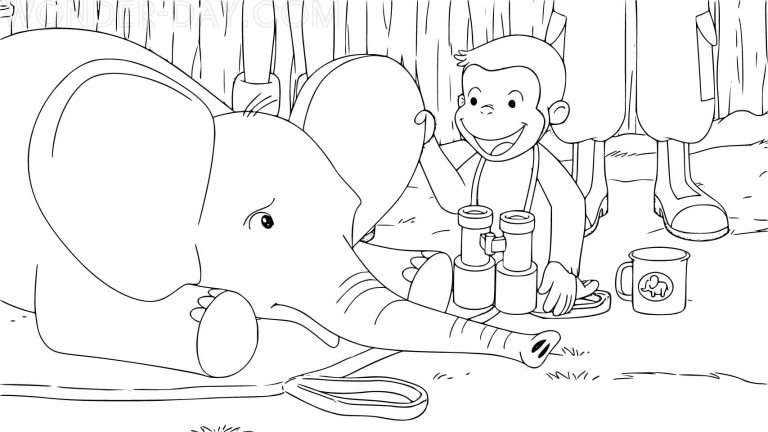 Curious George coloring pages | 50 Free coloring pages