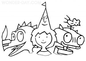 Ausmalbilder Ritter Rost | WONDER DAY — Ausmalbilder für Kinder und ...