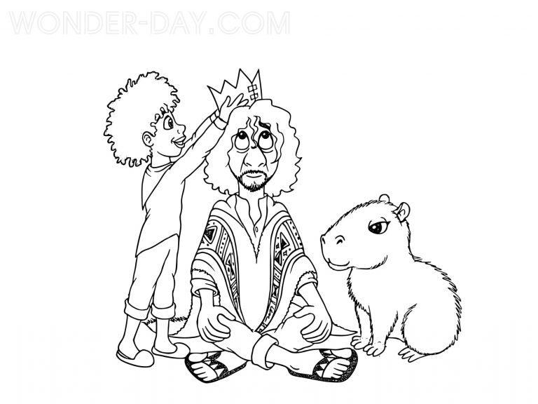 Capibara disegni da colorare | 30 Immagini da colorare