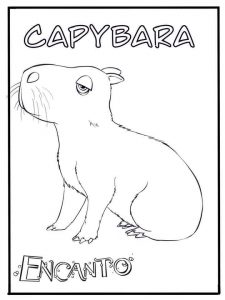 Capybara coloring pages | 30 Images for coloring