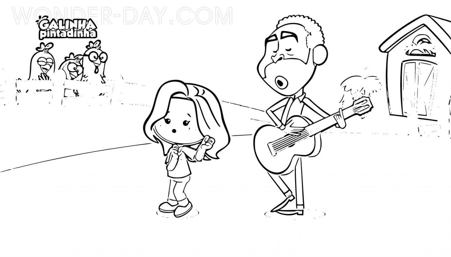 Dibujos de Galinha Pintadinha para colorear | WONDER DAY — Dibujos para colorear para niños y ...