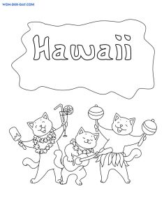 Hawaii coloring pages | Download for free and print