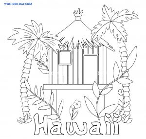 Hawaii coloring pages | Download for free and print