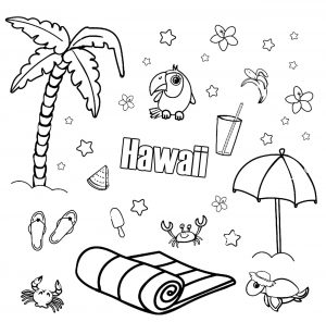 Hawaii coloring pages | Download for free and print