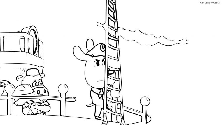Safety Sheriff Labrador Coloring Pages | WONDER DAY — Coloring pages ...