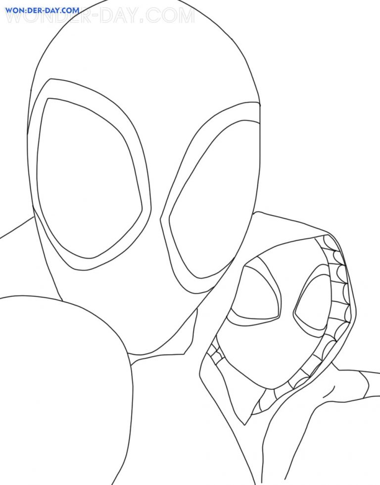 Spider-Man: Across the Spider Coloring Pages | WONDER DAY — Coloring ...