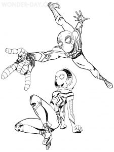 Spider-Man: Across the Spider Coloring Pages | WONDER DAY — Coloring ...