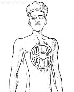 Spider-Man: Across the Spider Coloring Pages | WONDER DAY — Coloring ...