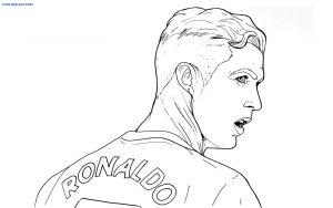 Coloriage Cristiano Ronaldo | WONDER DAY — Coloriages pour enfants et ...