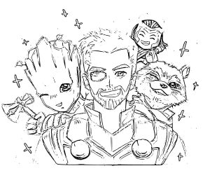 Guardians of the Galaxy Coloring Pages | WONDER DAY — Coloring pages ...