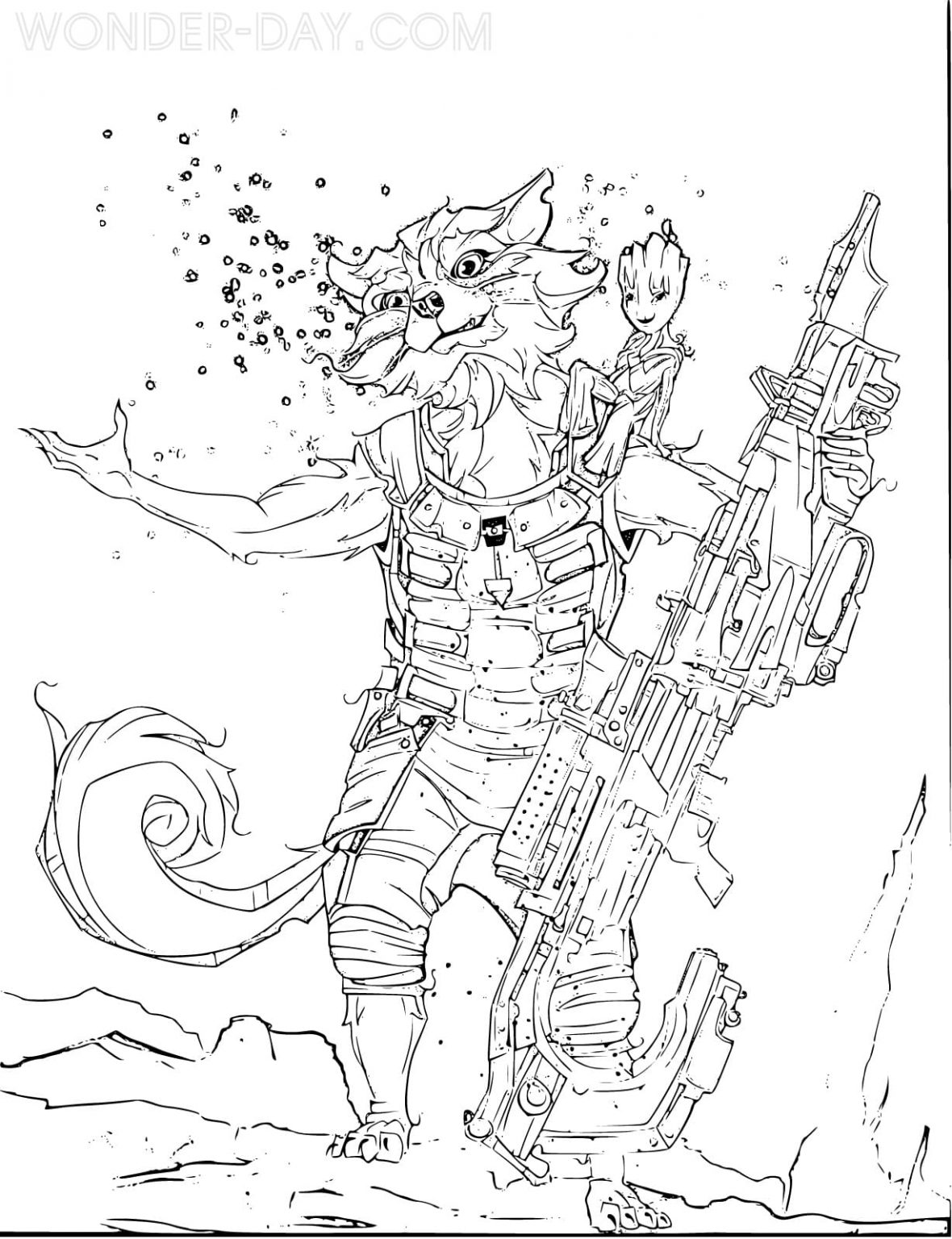 Guardians of the Galaxy Coloring Pages | WONDER DAY — Coloring pages ...