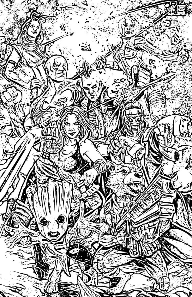 Guardians of the Galaxy Coloring Pages | WONDER DAY — Coloring pages ...