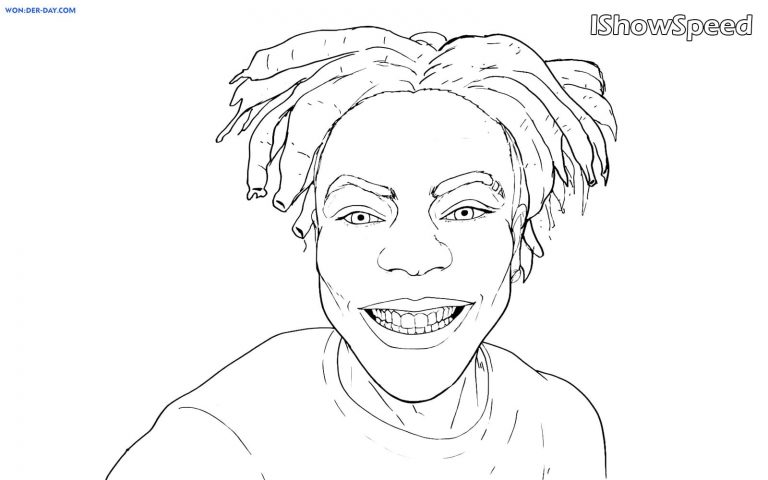 Ishowspeed Coloring Pages | WONDER DAY — Coloring pages for children ...