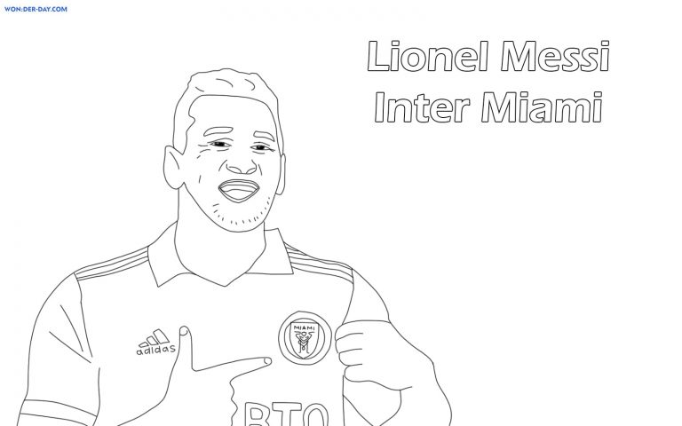 Lionel Messi Coloring Pages | Print and Color