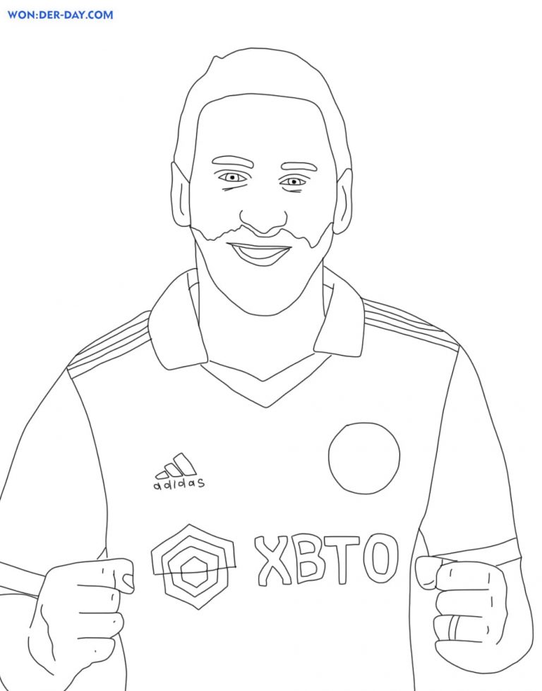 Lionel Messi Coloring Pages | Print and Color