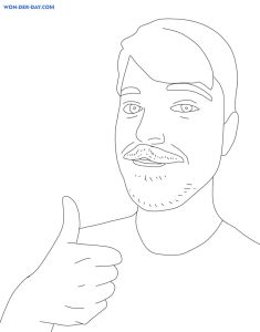 Mr Beast Coloring Pages | WONDER DAY — Coloring pages for children and ...