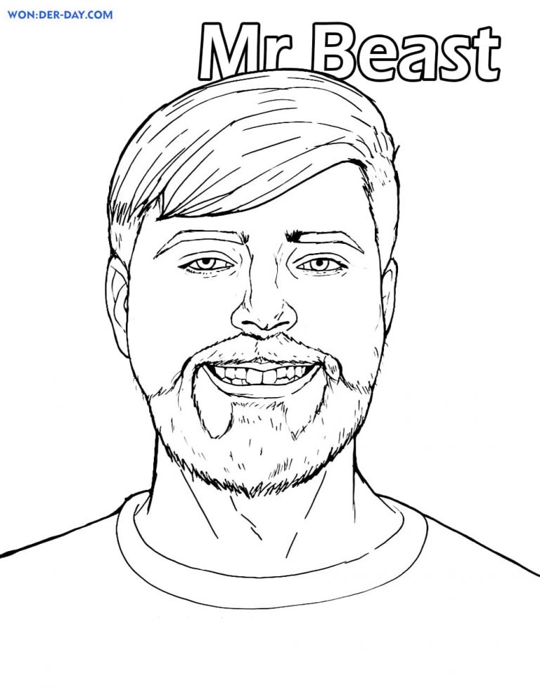 Mr Beast Coloring Pages | WONDER DAY — Coloring pages for children and ...