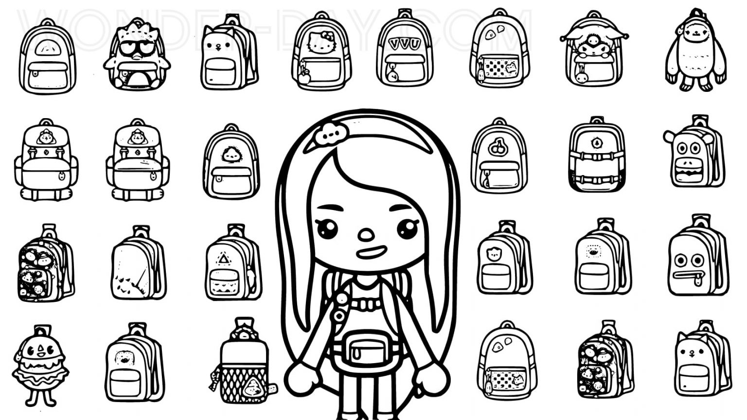 Toca Boca coloring pages - Printable coloring pages