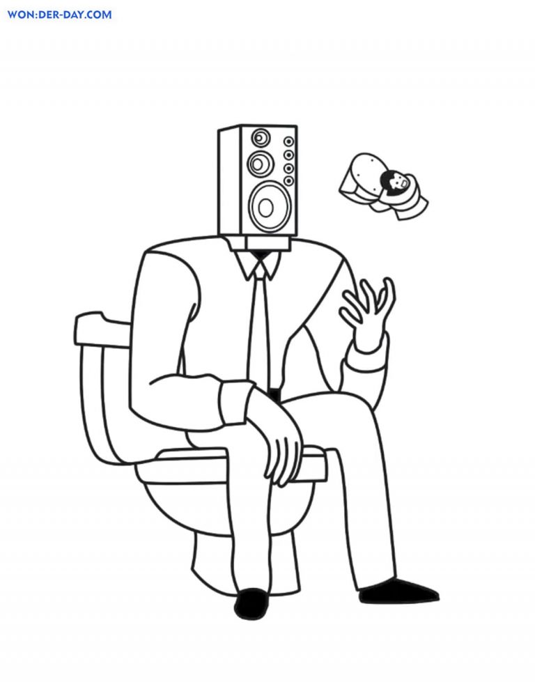 Skibidi Toilet Coloring Pages | 30 Free Coloring Pages