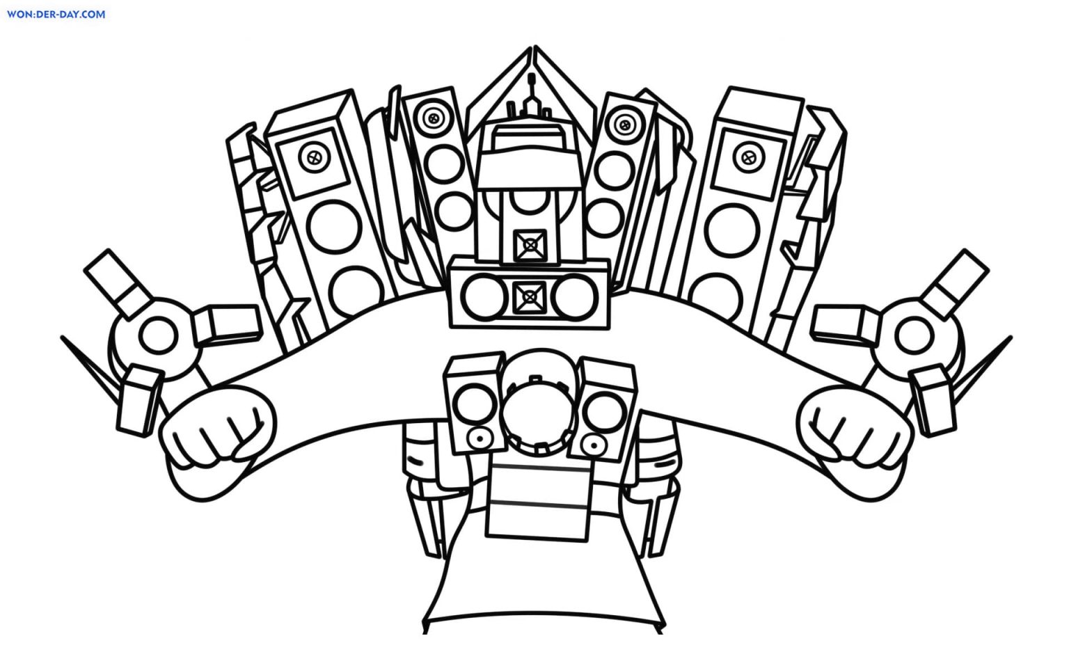 Skibidi Toilet Coloring Pages | 30 Free Coloring Pages