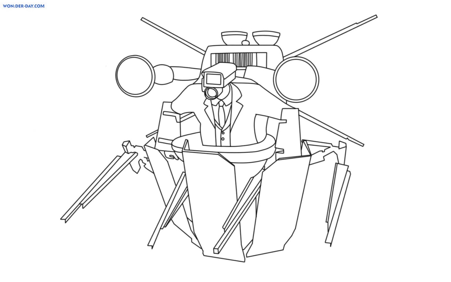 Skibidi Toilet Coloring Pages | 30 Free Coloring Pages