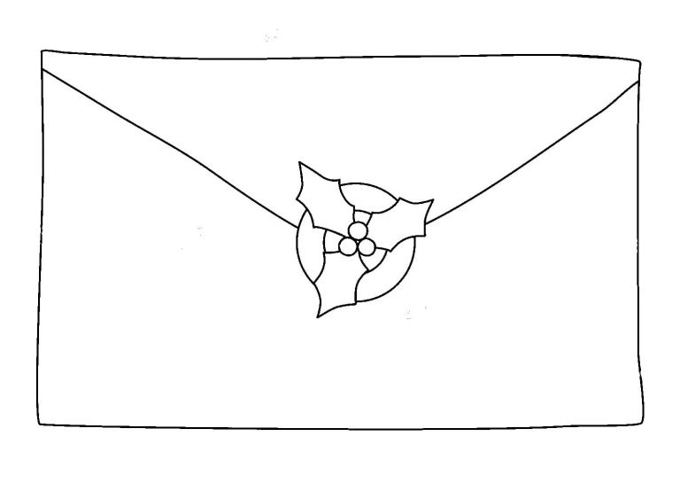 Christmas Envelopes Coloring Pages | WONDER DAY — Coloring pages for ...
