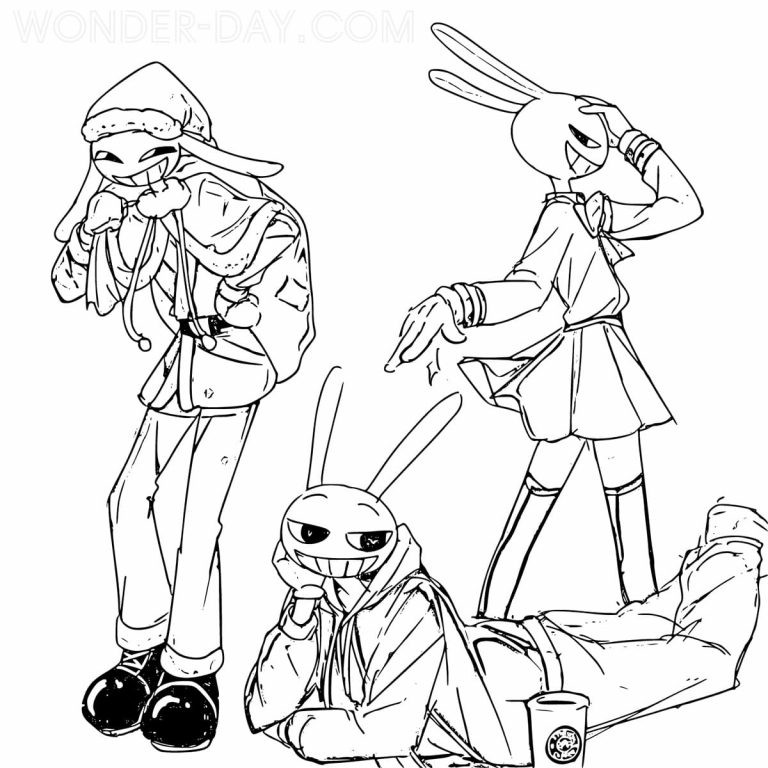 The Amazing Digital Circus Coloring Pages | WONDER DAY — Coloring pages ...