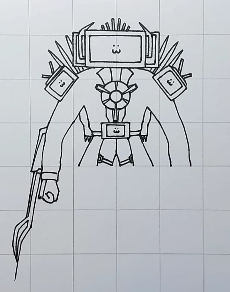How to draw Titan TV Man | WONDER DAY — Coloring pages for children and ...