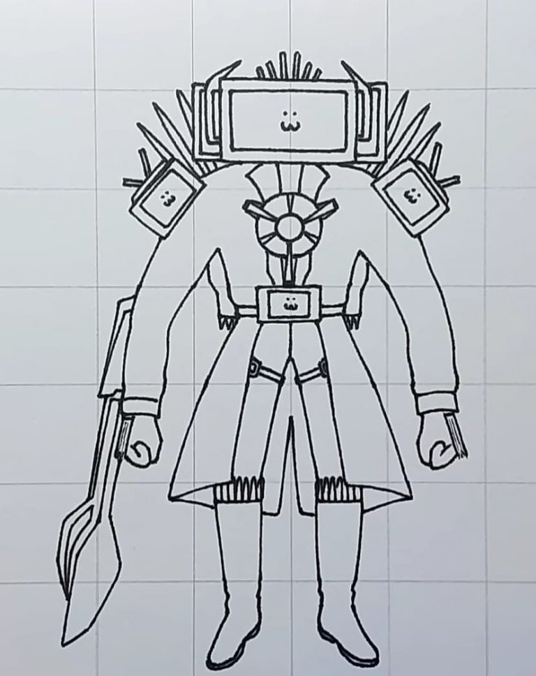 How to draw Titan TV Man | WONDER DAY — Coloring pages for children and ...