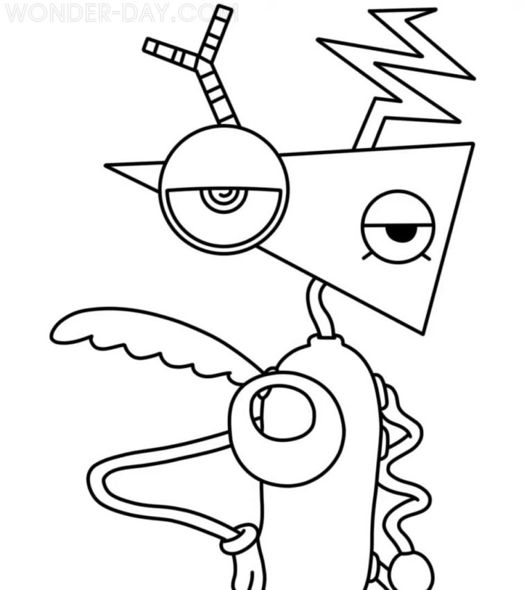 Dibujos El Asombroso Circo Digital para Colorear | WONDER DAY — Dibujos ...