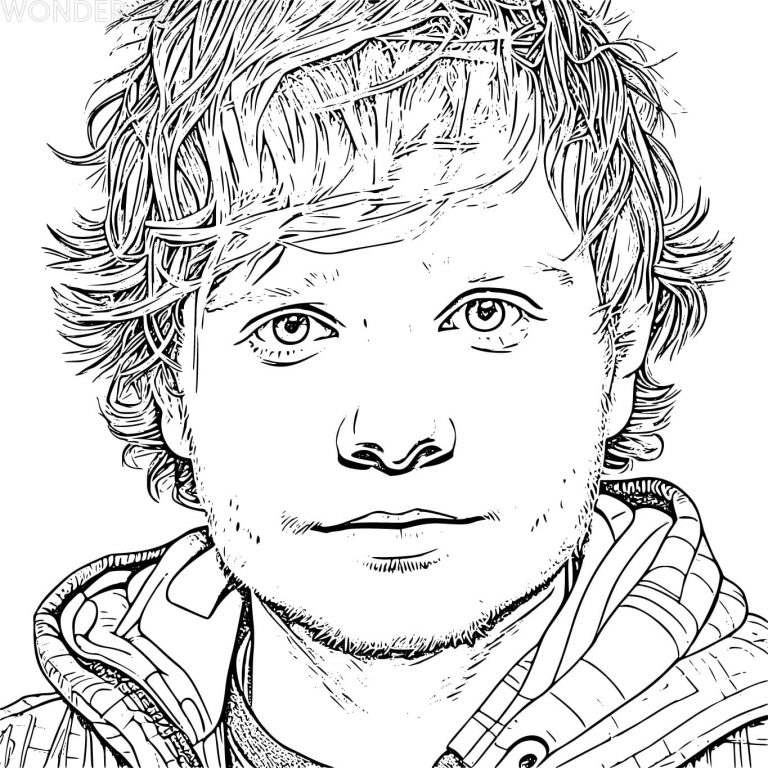 Ed Sheeran Coloring Pages | WONDER DAY — Coloring pages for children ...