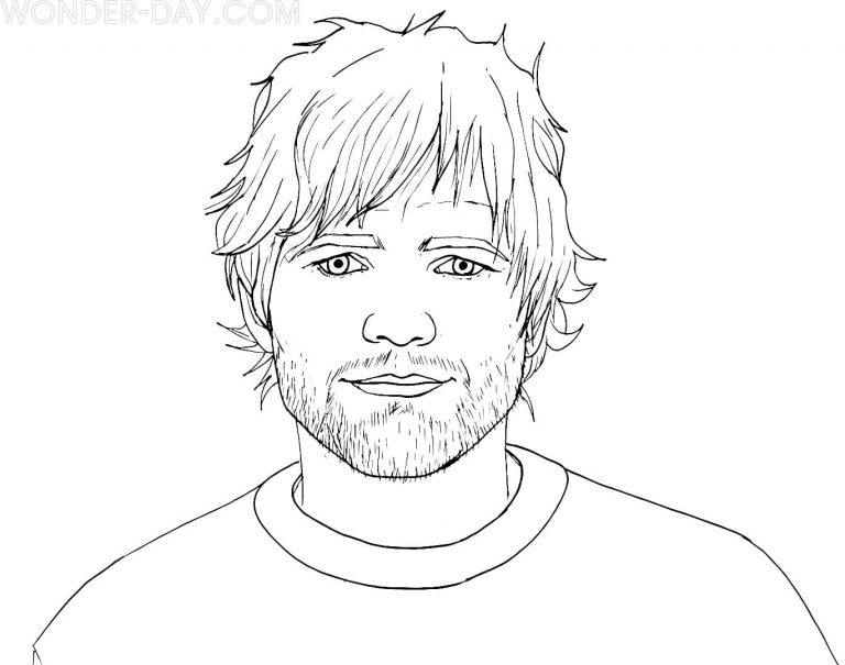 Ed Sheeran Coloring Pages | WONDER DAY — Coloring pages for children ...