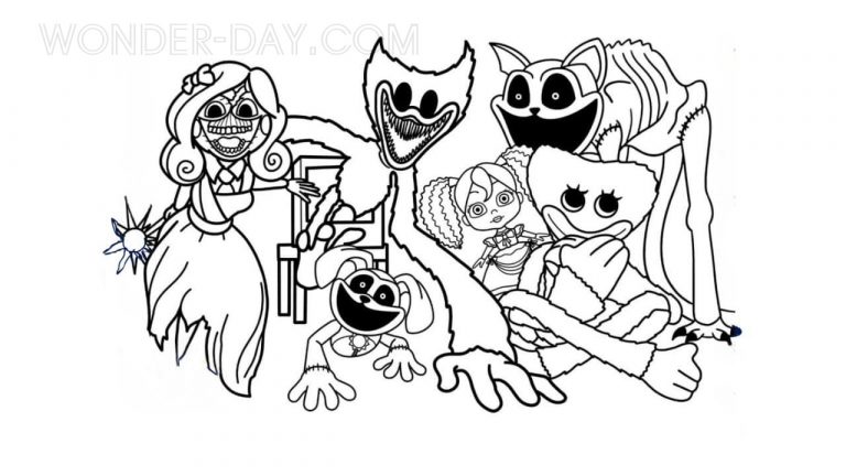 Miss Delight Coloring Pages | Poppy Playtime