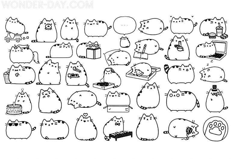 Stickers Coloring Pages | Download and Print for Free