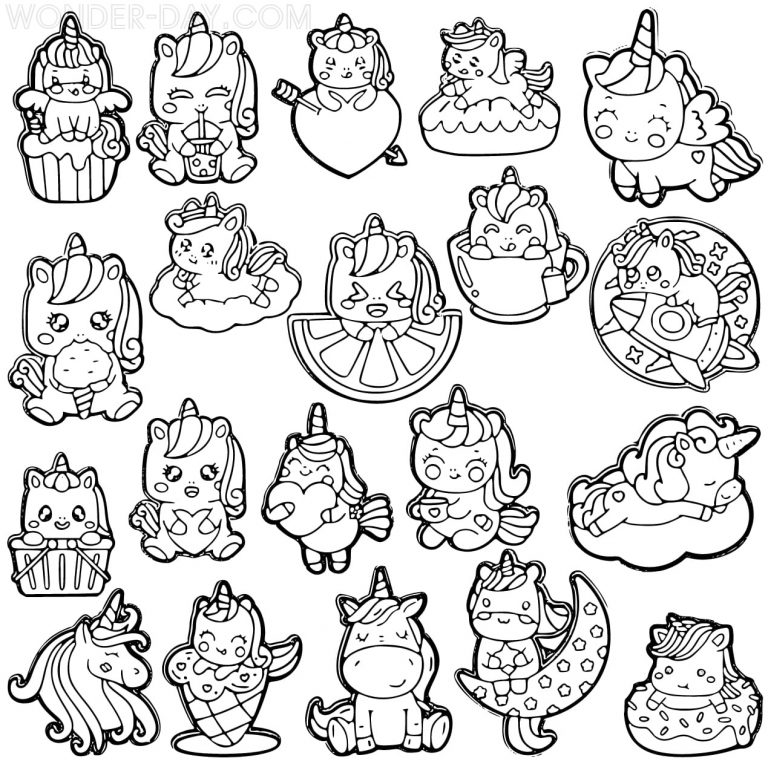 Stickers Coloring Pages | Download and Print for Free