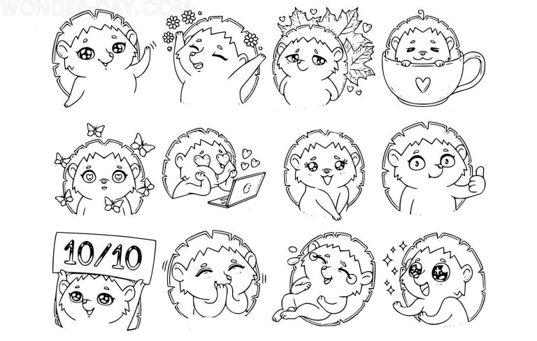 Stickers Coloring Pages | Download and Print for Free