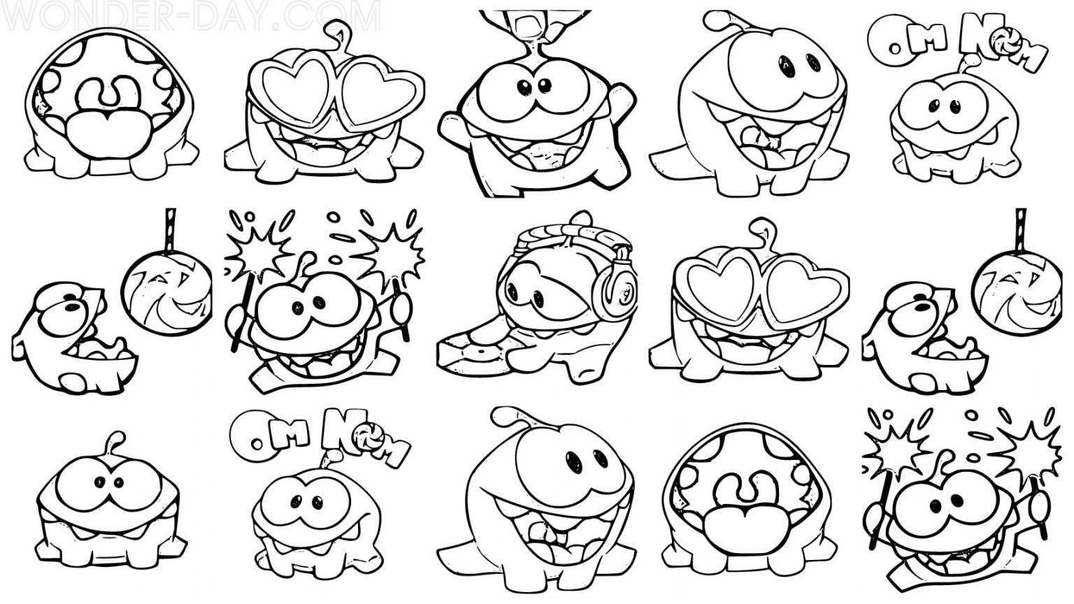 Stickers Coloring Pages | Download and Print for Free