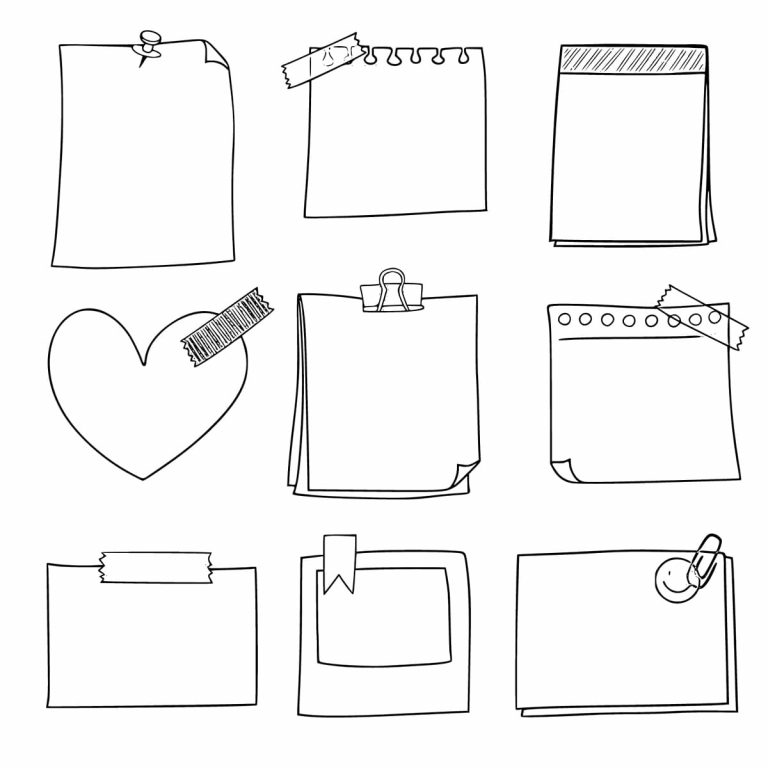 Stickers Coloring Pages | Download and Print for Free