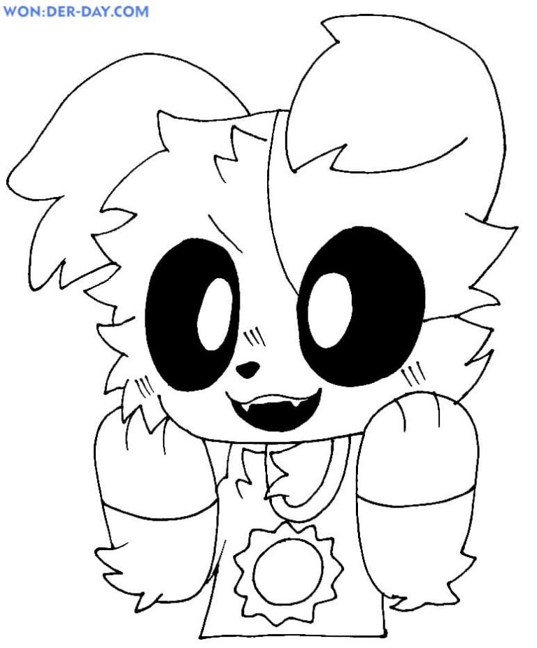 Smiling Critters Coloring Pages | WONDER DAY