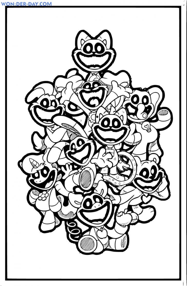 Dibujos de Smiling Critters para Colorear | WONDER DAY