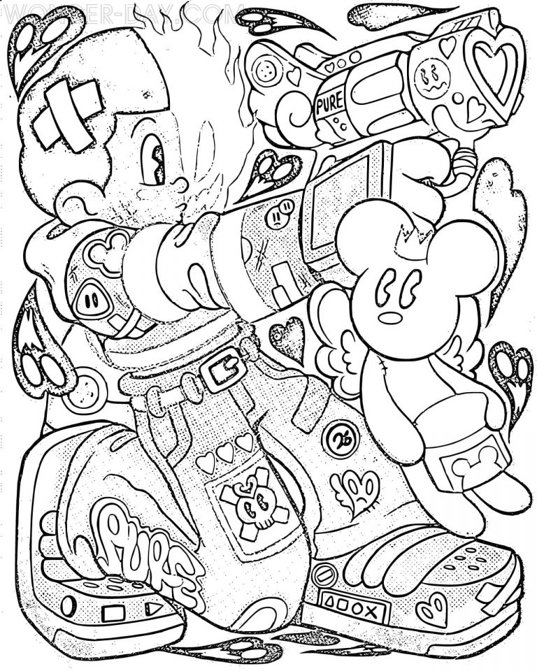 Y2K Coloring Pages | Free Coloring Pages