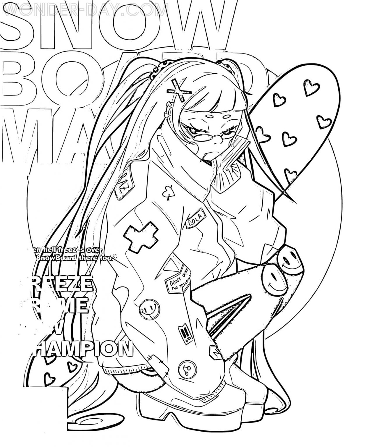 Dibujos de Y2K para colorear | WONDER DAY