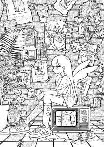 Y2K Coloring Pages | Free Coloring Pages