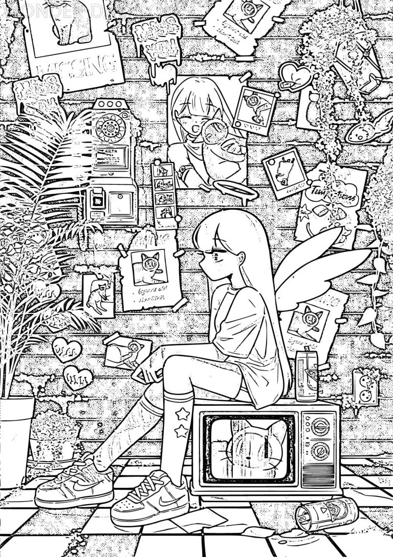 Y2K Coloring Pages | Free Coloring Pages