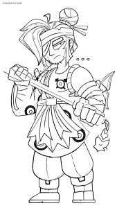 Kenji Brawl Stars Coloring Pages | WONDER DAY