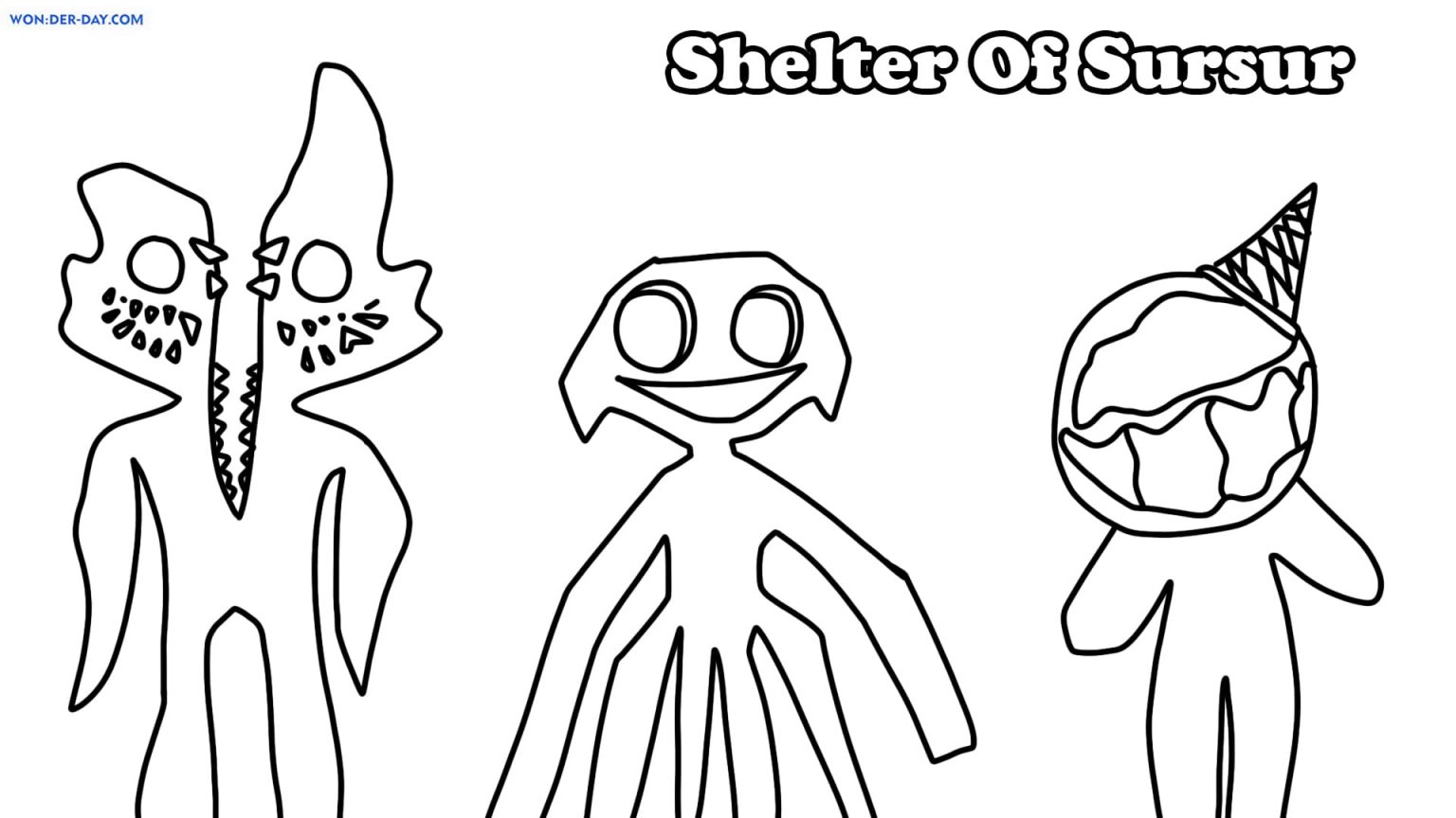 Shelter of SurSur Coloring Pages | WONDER-DAY